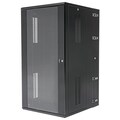 Panduit PanZone Wall Mount Cabinet, Windowed Front Door, 26 RU, Black ...