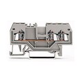 Wago 3 COND THROUGH TERM BLOCK, 16-28 AWG, GRAY 543572 | Zoro