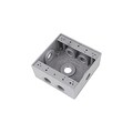Abb Weatherproof Electrical Box, 2-Gang, 31.8 Cu. In., Material ...