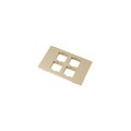 Commscope 4-PORT FACEPLATE FOR HERMAN, MILLER FOR M-SERIES OUTLETS ...