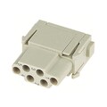 Harting HAN MODULAR 6 E MODULE FEMALE, 6 POSITION CRIMP HOUSING ...