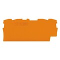 Wago TERMINAL BLOCK END COVER, SPRING CLAMP 3-CON MULTI, ORANGE 2002 ...