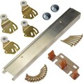 Johnson Hardware ByPass Door Hardware Set, 71 in L Track, For 50 lb ...