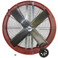 Maxx Air Portable Barrel Fan, 120 V, 2Speed, 4050 to 5000 cfm Air, Red ...