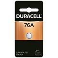 Duracell Battery, 15 V Battery, 190 mAh, A76 Battery, Alkaline, Lithium ...
