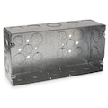 Raco Electrical Box, 90 cu in, Gang Box Type, 3 Gangs, Galvanized Steel ...