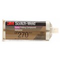 3M Epoxy Adhesive, DP270 Series, Cartridge, 12 PK, 1:1 Mix Ratio, 3 hr ...