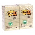 Post-It Sticky Notes, 4x6 In., Ruled, Yellow, PK72 660 | Zoro
