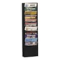 Durham 402-08 Literature Rack,Compartment 11,Blk | Zoro.com