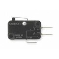 Omron Miniature Snap Action Switch, Hinge, Lever Actuator, SPDT, 10A @ 240V AC Contact Rating V ...