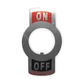 Power First Toggle Switch Legend Plate, M12, PK25 2VLP5 | Zoro