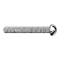 Zoro Select #12-24 x 1 in Slotted Round Machine Screw, Plain Brass ...