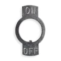 Carling Technologies Toggle Switch Legend Plate, On/Off, PK25 Y01 | Zoro
