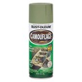 Rust-Oleum Spray Paint, Army Green, Flat, 12 oz. 1920830 | Zoro