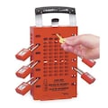 Master Lock Group Lockout Box, 14 Locks Max, Red 503RED | Zoro