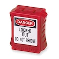 Master Lock Plug Lockout, Red, 5/16 In.D S2005 | Zoro