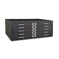 Zoro Select Cabinet, Flat File, 5 Drawer, Black 2CLA5 | Zoro