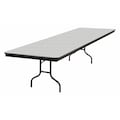 Midwest Folding Rectangle Folding Banquet Table, 36 in W, 96 in L, 30 ...