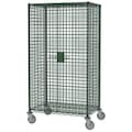 Metro Antimicrobial Wire Security Cart with Adjustable Shelves 900 lb ...