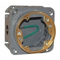 Raco Electrical Box, 30 cu in, Ceiling Box Type, 2 Gangs, Iron, Round ...