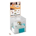 Safco Collection Box, Large, Acrylic, Clear 4234CL | Zoro