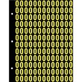 Electromark Letter Label, O, Yellow/Black INTYK.78NBO | Zoro