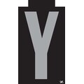 Electromark Letter Label, Y, Silver/Black, PK25 SUNSK2.5Y | Zoro