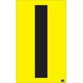 Electromark Letter Label, I, Black/Yellow, PK25 REFLKY2.5I | Zoro