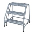 Cotterman 30" H Steel Rolling Step, 3 Steps, 450 lb. Load Capacity ...