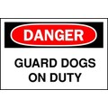 Brady Danger, Guard Dogs On Duty, 14" W x 10" H, Rectangle, Plastic ...