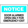 Brady Emergency EXit Sign, 7"X10", Aluminum 41097 | Zoro