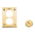 Hubbell Wiring Device-Kellems Flush Plug, 1IN, Brs S5003 | Zoro