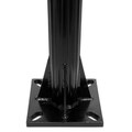 Tapco Decorative Fluted Sign Post, Black 203-09712 | Zoro