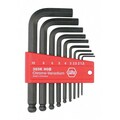 Wiha 9 Piece Metric L-Shaped, Ball Hex Key Set 36989 | Zoro