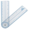 Westcott Protractor,Inch and Metric Scales,PVC (GO-180) | Zoro