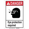 Brady Danger Sign, 7"Hx5"W, Vinyl, Height: 5" 119383 | Zoro