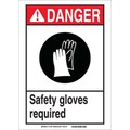Brady Danger Sign, 10 in Height, 14 in Width, Polyester, Rectangle ...