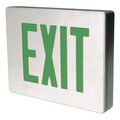 Dual-Lite Exit Sign, Grn Lts, Bk Hsg, Brshedalumstcil SEDGBNE | Zoro