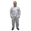 Bodyfilter 95+ Collared Disposable Coveralls, L, 25 PK, White ...
