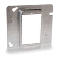 Raco Plaster Ring, 1 Gang, Galvanized Zinc, Square Box Type 837 | Zoro
