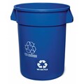 Continental Commercial Products Stationary Recycling Container, Blue ...