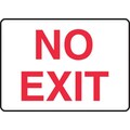 Accuform Exit Sign, No Exit, 10"X14 MADC529VP | Zoro
