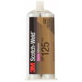 3M Epoxy Adhesive, DP125 Series, Cartridge, 1:1 Mix Ratio, 2.5 hr ...