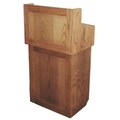 Amplivox Sound Systems Lectern, Oak, 63x22x14 In SN3010-OK | Zoro
