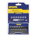 Irwin Insert Bit Set, 10 Pieces, 1/4" Shank 1899926 | Zoro