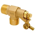 Bob Float Valve, 3/8in., LF Brass, Pipe Mount R400-3/8-LF | Zoro