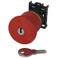 Eaton Keyed E-Stop Pushbutton Operator M22-PVS60P | Zoro