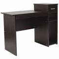 Flash Furniture Computer Desk Espresso Finish Desk, Shelves and Drawer ...