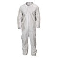 Condor Collared Disposable Coveralls, M, 25 , White, Advanced ...