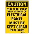 Lyle Safety Sign, OSHA Regulations, Caution U4-1574-RD_7X10 | Zoro